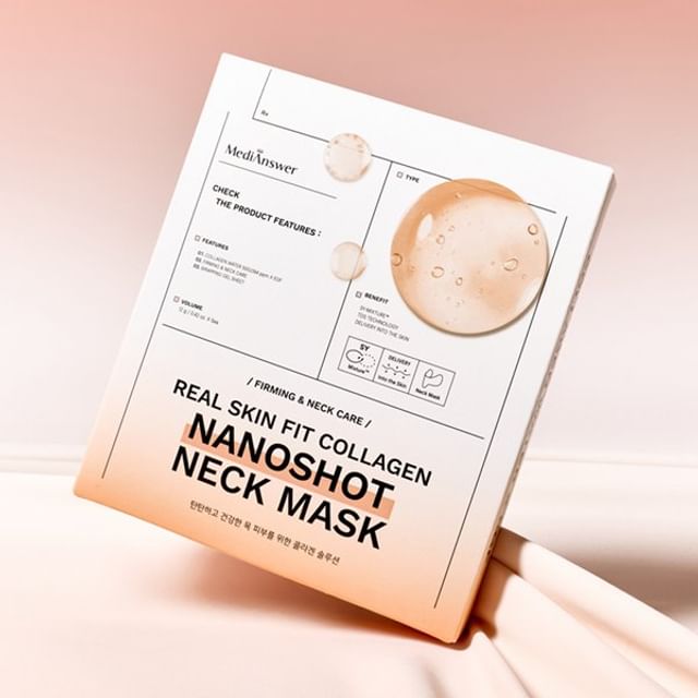 MediAnswer - Real Skin Fit Collagen Nanoshot Neck Mask Set | YesStyle