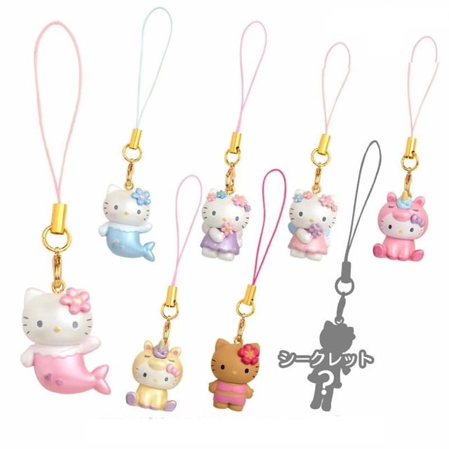 Sanrio - Hello Kitty Secret Mascot Charm Keyring - Fantasy Collection ...