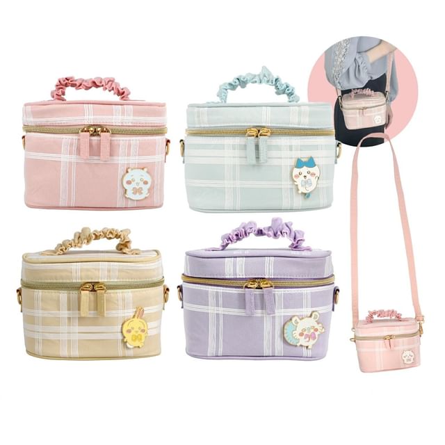 SHOBIDO - Chiikawa Makeup Bag / Vanity Pouch (Check Series) | YesStyle