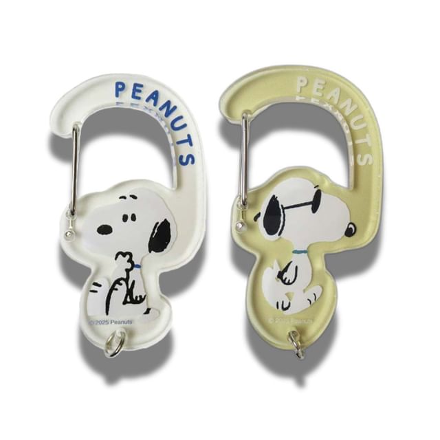 SNOOPY - PEANUTS SNOOPY Acrylic Carabiner Keyring | YesStyle