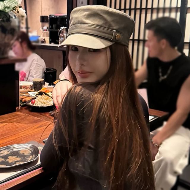 Sparktage - Plain Military Cap | YesStyle