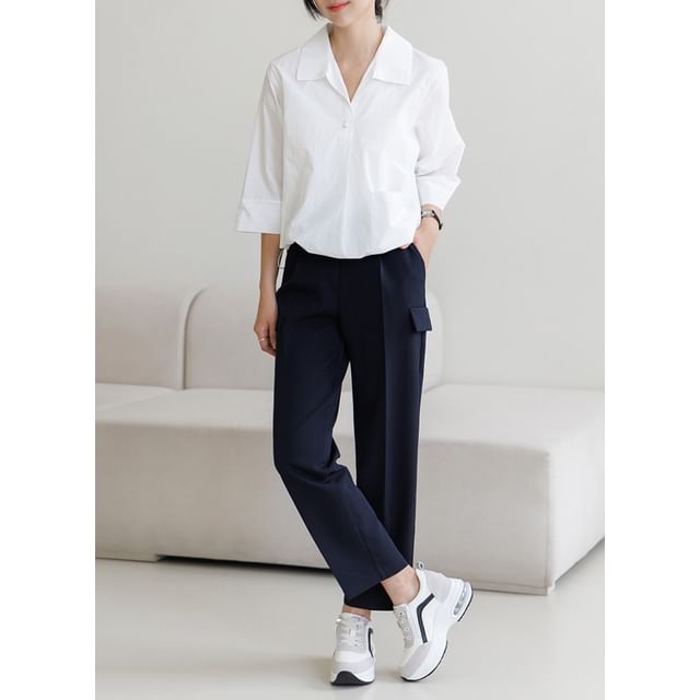 Styleonme - THEONME Tapered Formal Cargo Pants | YesStyle