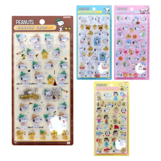 Sun-Star Stationery - PEANUTS Bon Bon 3D Stickers / Ponku Sticker ...