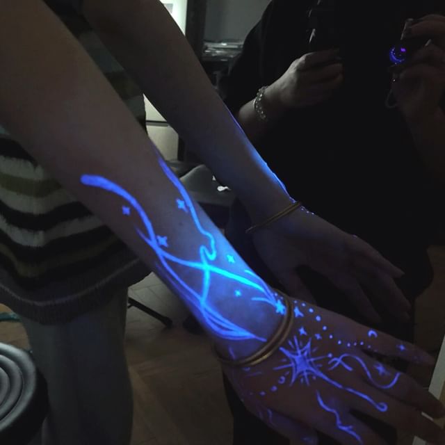 Tattoofield - Fluorescent Flame Waterproof Temporary Tattoo (Various ...