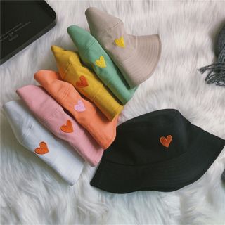 TAAK - Heart Embroidered Bucket Hat | YesStyle